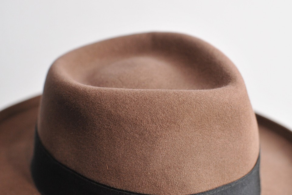 Mens STETSON Homburg Amish Hat Fur Felt Brown size 57 cm | eBay