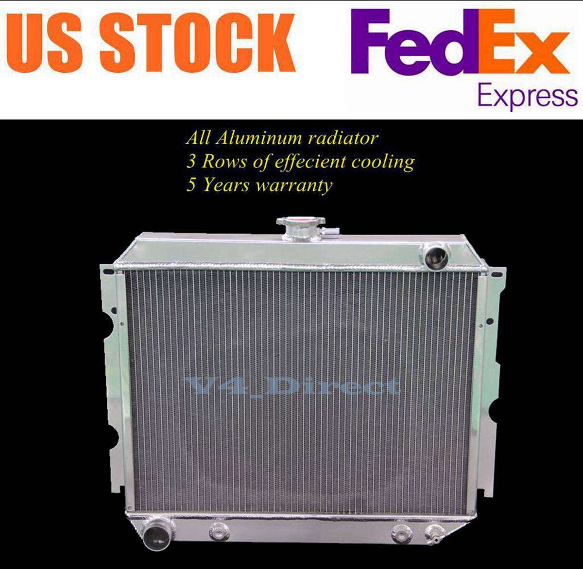 Early Mopar Big Block 3 Row Aluminum Radiator 22 Inch Core | eBay