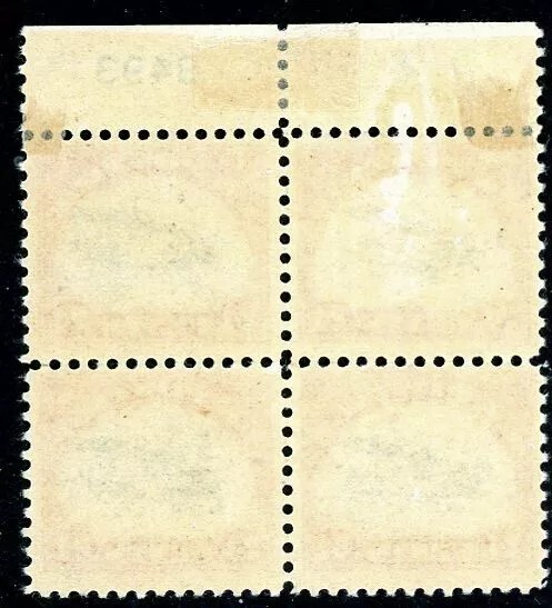 C3 (24c Jenny) - HIGH FLYER - VIGNETTE SHIFT on BLOCK of 4 w PLATE ...