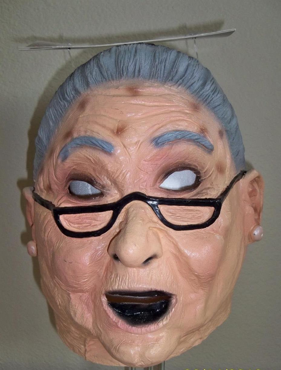 Adult Grandma Granny Senior Old Sweet Lady Latex Mask Costume Tb25019 ...