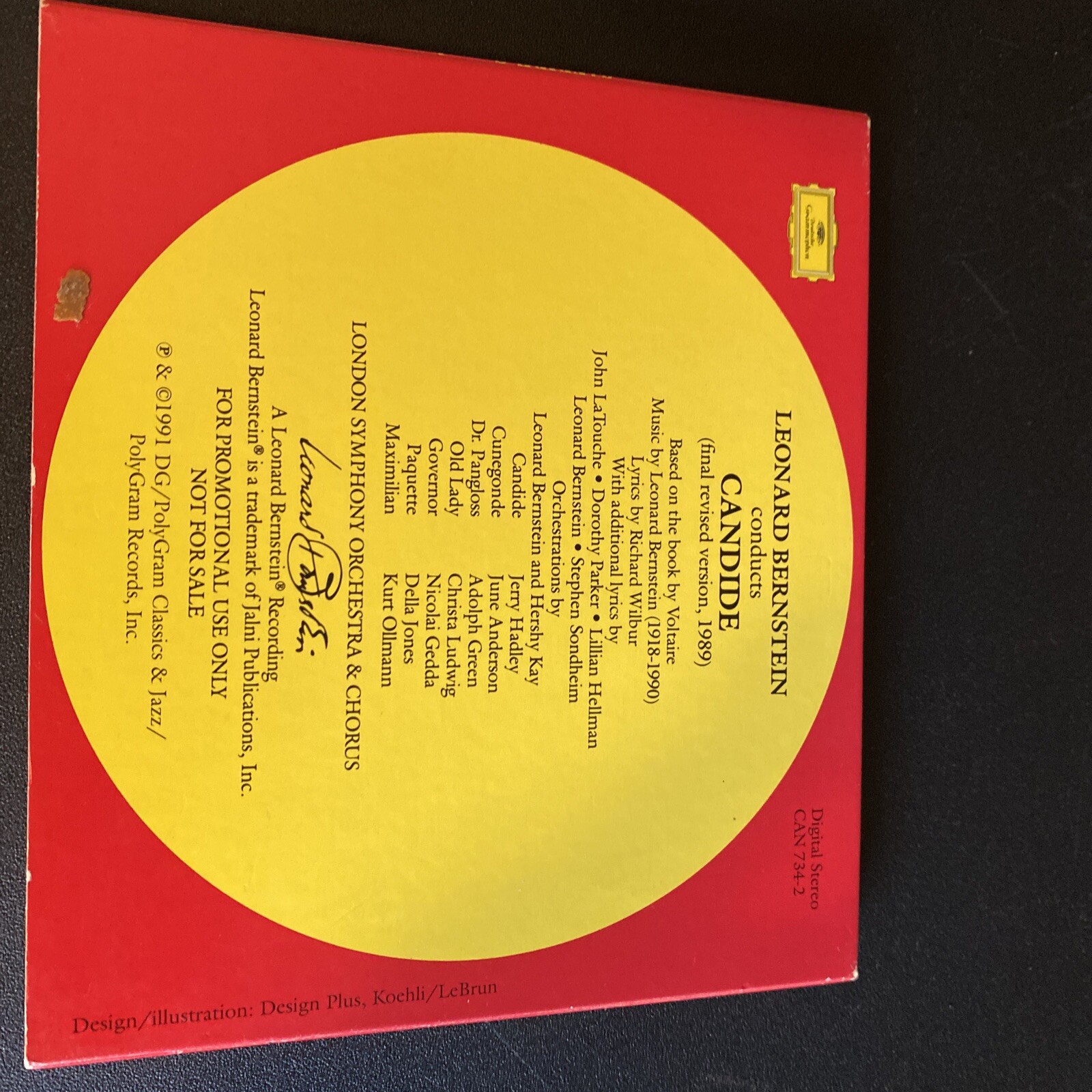 Candide / Leonard Bernstein cd 1991 promo | eBay