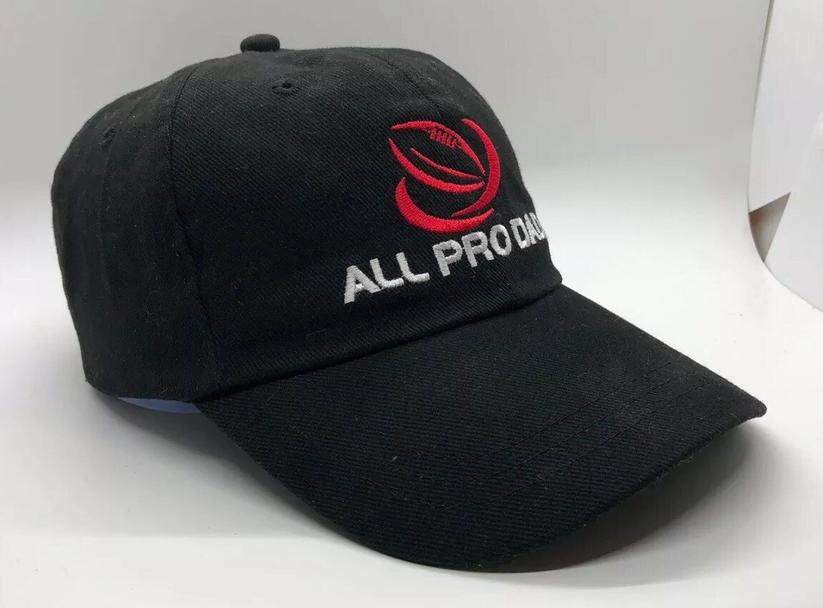 Football All Pro Dad Cap Hat Adult Adjustable Black 100% Cotton | eBay