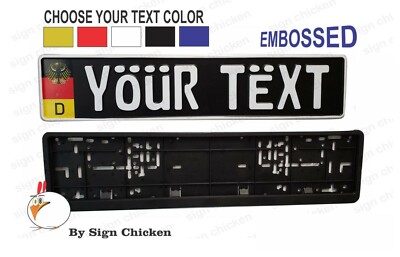 Custom European German License Plate - Customize Your Plate - CHOOSE ...