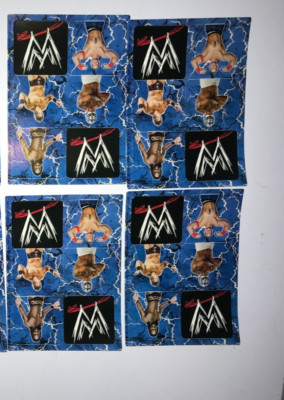 2011 WWE WRESTLING BIRTHDAY PARTY STICKERS 4X INDIVIDUAL 6 STICKERS PER ...