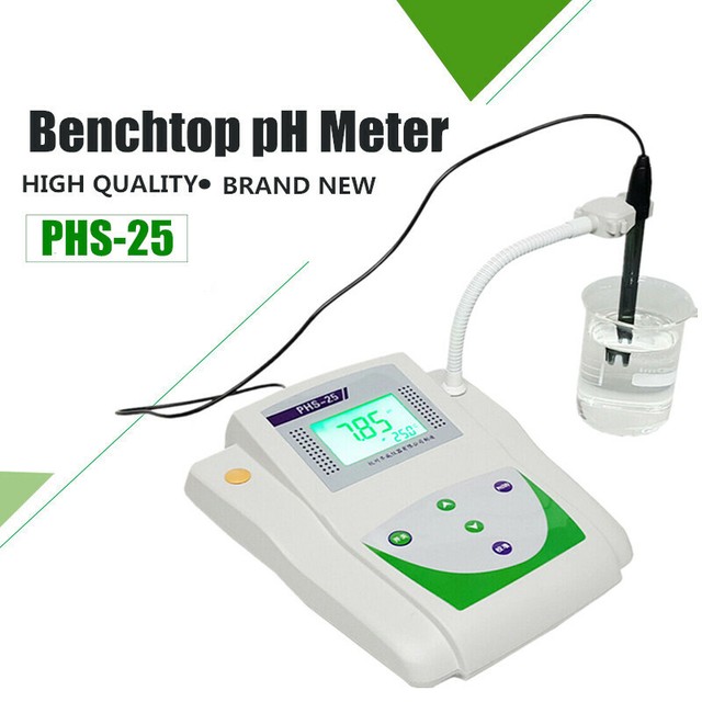 Lab Benchtop pH Meter Desktop Digital mV Tester Meter Temperature ...