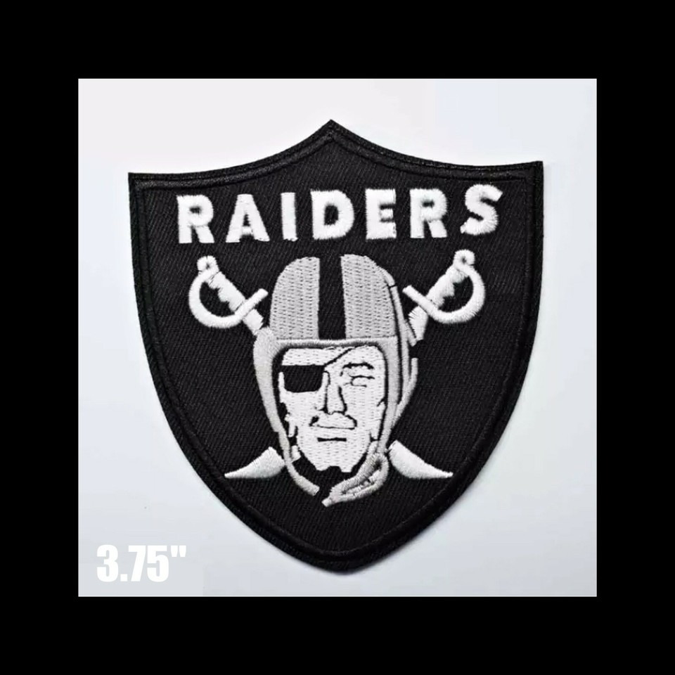 NFL Las Vegas Raiders Embroidered Iron On | Sew On Patch: 3 3/4" x 3 1/ ...