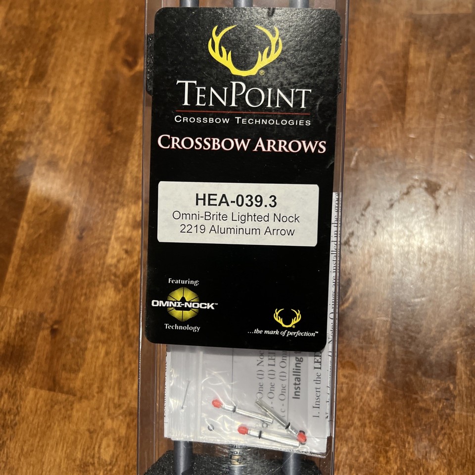 TenPoint HEA-0039.3 20 inch Lighted Aluminum Crossbow arrows 3-pack | eBay