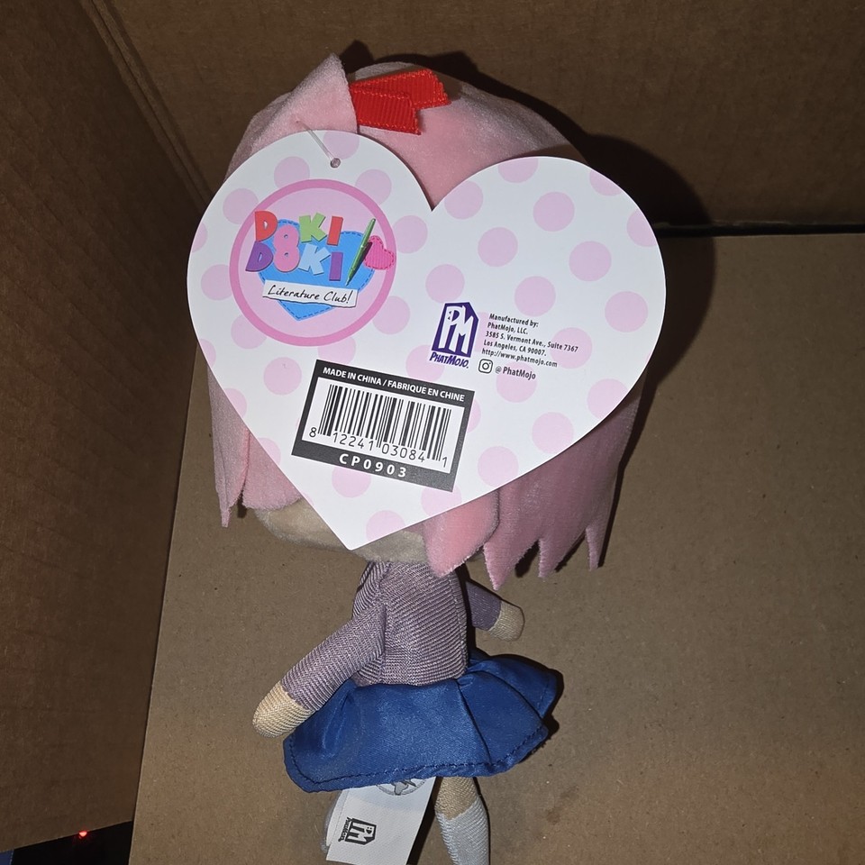 Official Natsuki Plush Doki Doki Literature Club 8.5" DDLC | eBay