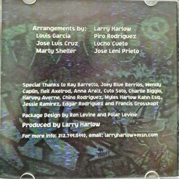 LARRY HARLOW'S LATIN LEGENDS BAND JERRY MASUCCI CD SALSA | eBay