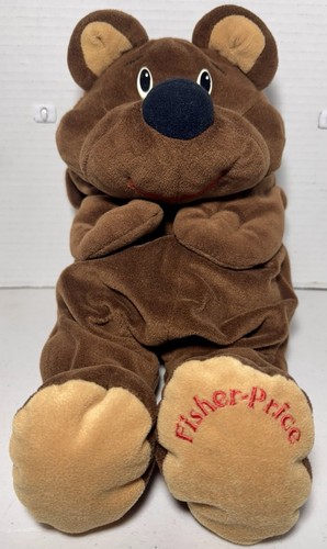 Fisher Price 1993 Brown Rumple Bear Floppy Plush Stuffed Animal Pre ...