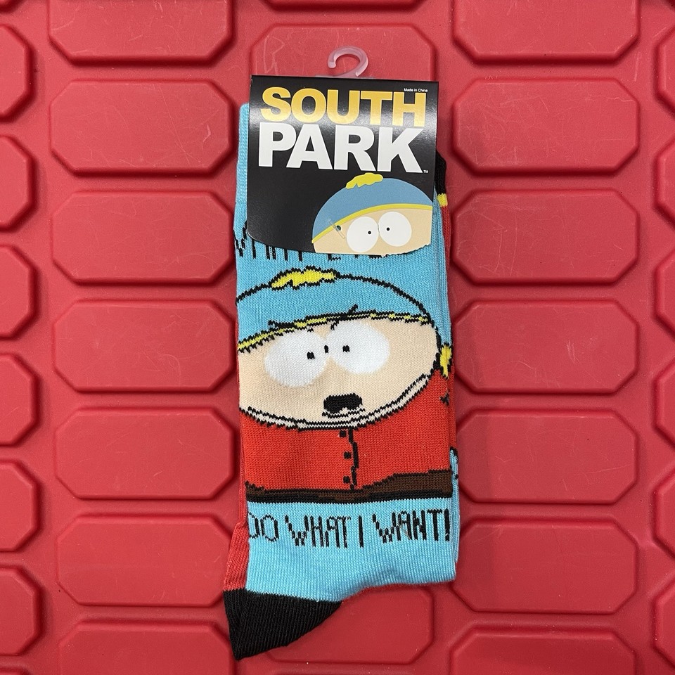 South Park Eric Cartman Mens Crew Socks 1 Pair Size 6-12 Comedy Central ...