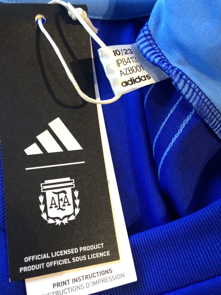 Argentina Adidas Away Soccer Jersey IP8413 Copa America 2024 NWT Messi ...