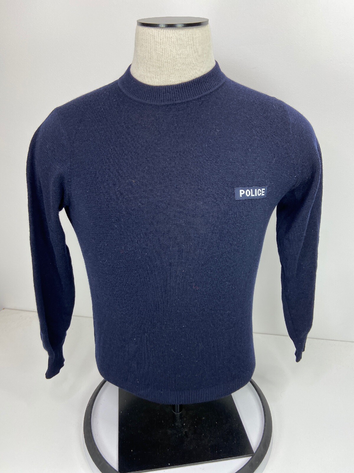Police Uniform Men’s Crew Neck Navy Blue Sweater Size… - Gem