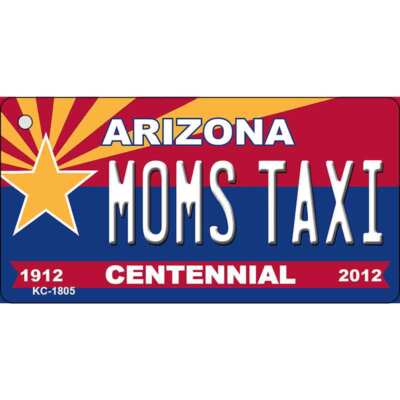 Moms Taxi Arizona Centennial State License Plate Tag Key Chain KC-1805 ...