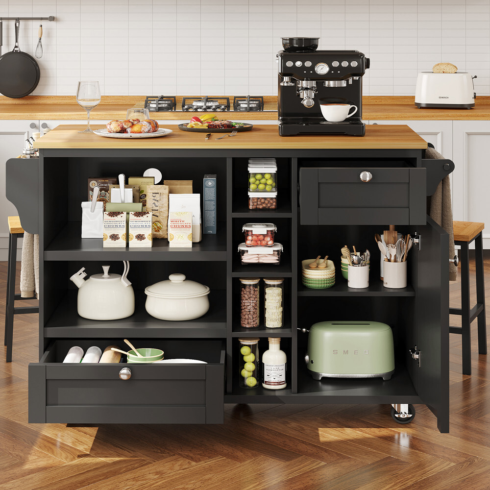 Rolling Kitchen Pantry Kitchen Island Storage Trolley Rolling Cart