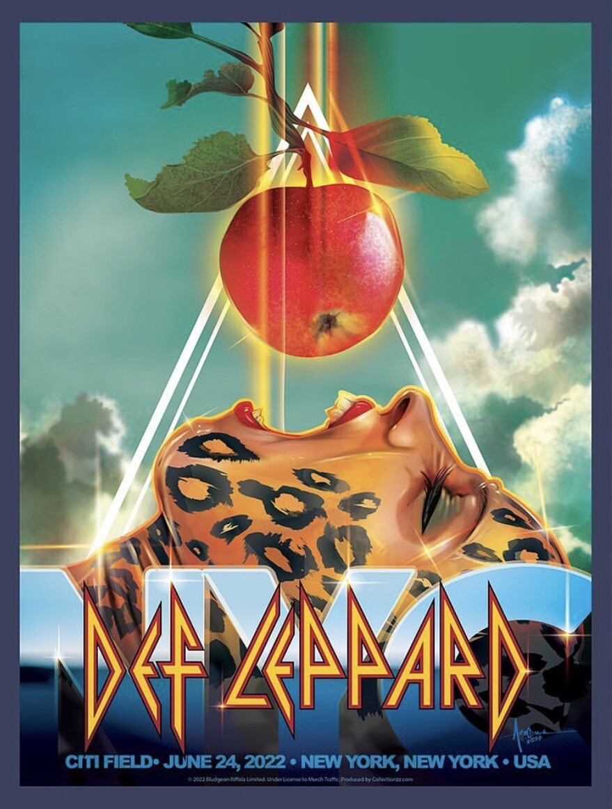 DEF LEPPARD POSTER STADIUM TOUR CITI FIELD | Grelly UK