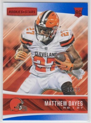 MATTHEW DAYES 2017 ROOKIES & STARS RED & BLUE ROOKIE #12/25 BROWNS | eBay