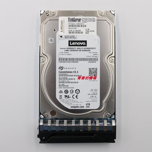 Lenovo 4XB0G45719 03T7872 4TB SAS 3.5'' 7.2K 6Gbs RD450 RD650 Hard ...