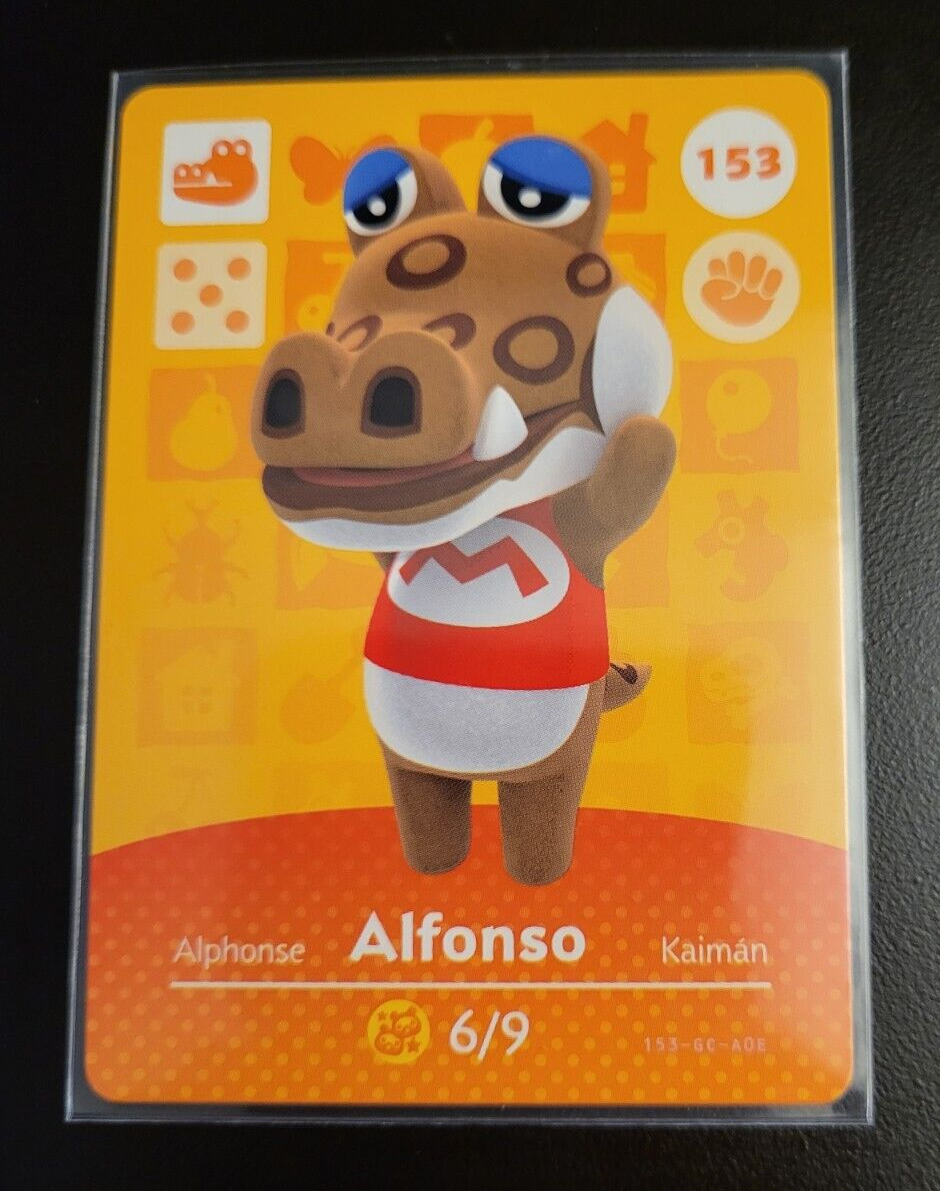 Alfonso - 153 - Series 2 - Authentic Animal Crossing Amiibo Card | eBay