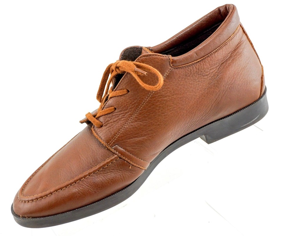 Selby Active Moc Fit Handcrafted Solid Brown Block Heel Ankle Boots 11N ...