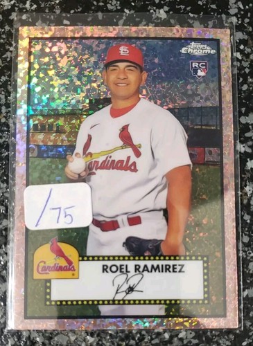 2021 ROEL RAMIREZ TOPPS CHROME PLATINUM ANNIVERSARY SP GOLD MINI ...