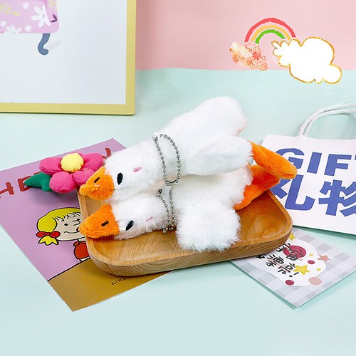 Cute Plush Duck Keyring Kawaii Pendant Car Key Chain Pendant Plush Doll ...