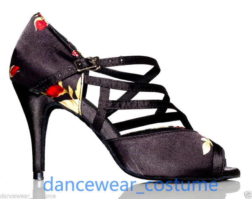 Ladies Ballroom Latin Rumba Samba Tango Salsa Dance Shoes US5-9 Women ...