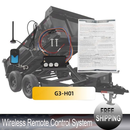 Dump Trailer Wireless Remote Control System Kit For Hydraulic Pump 12V ...