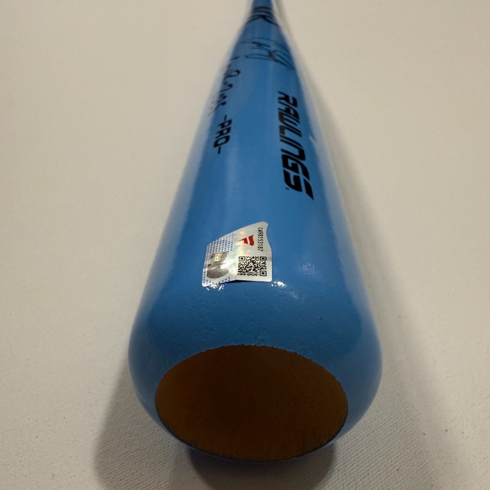 CAL RALEIGH MARINERS SIGNED RAWLINGS BLUE FATHERS DAY BAT 60 HR - 2025 ...