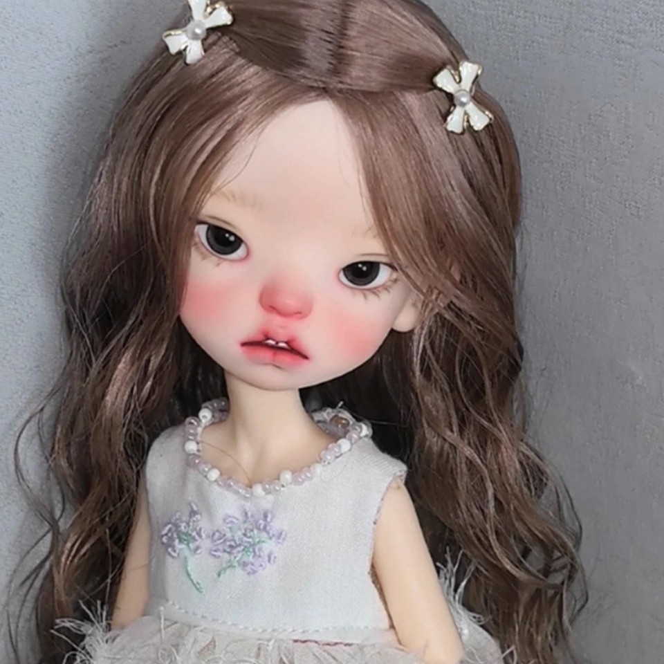 Cute Girl 1/6 BJD Doll SD Resin Joint Bare Doll w/Eyes Face Makeup ...
