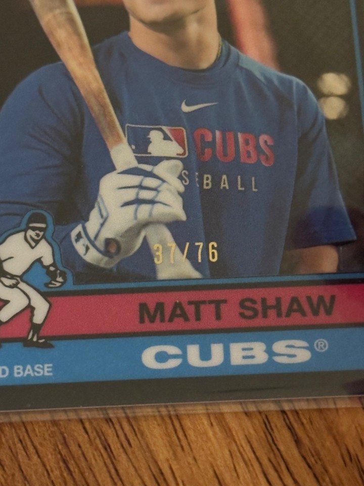 ⚾️⚫2025 Topps Heritage High Number Black Chrome Refractor Matt Shaw ...