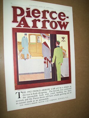 1912 Pierce Arrow car - original ad - Bellman clothes - good | eBay