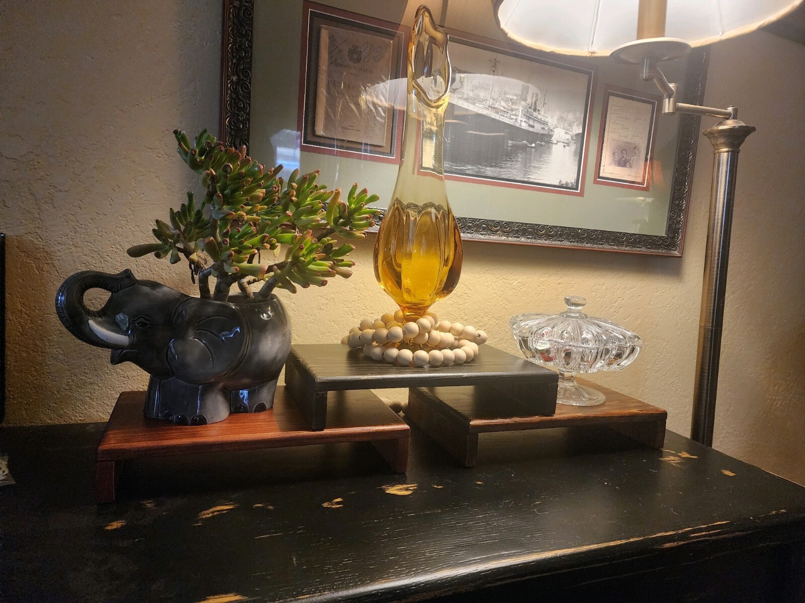 Wooden Table Top Risers For Plant, Picture, Vase, Display, Condiment ...