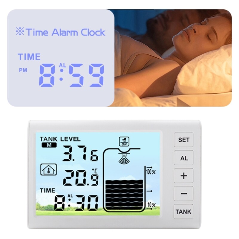 Ultrasonic Level Sensor LED Digital Liquid Level Sensor with ...