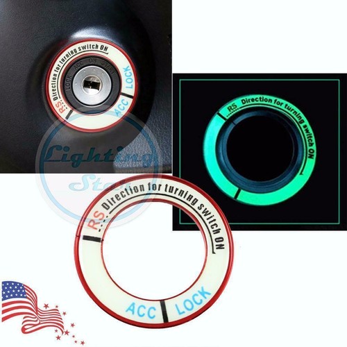 Luminous Ignition Engine Key Cover Hole Ring Sticker Trim For Honda ...