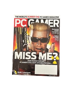 HOLIDAY 2010 PC GAMER #208 Vintage video game magazine - DUKE NUKEM ...
