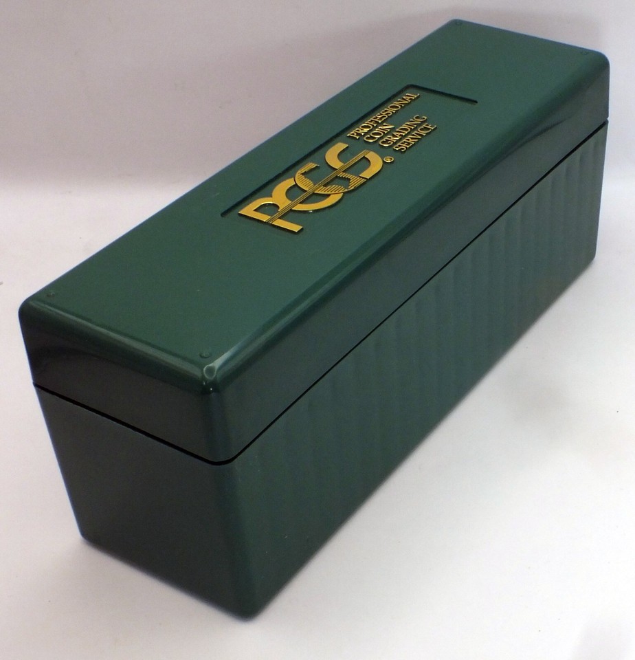 Original Vintage PCGS Green Slab Storage Box Certified Case Holder for ...