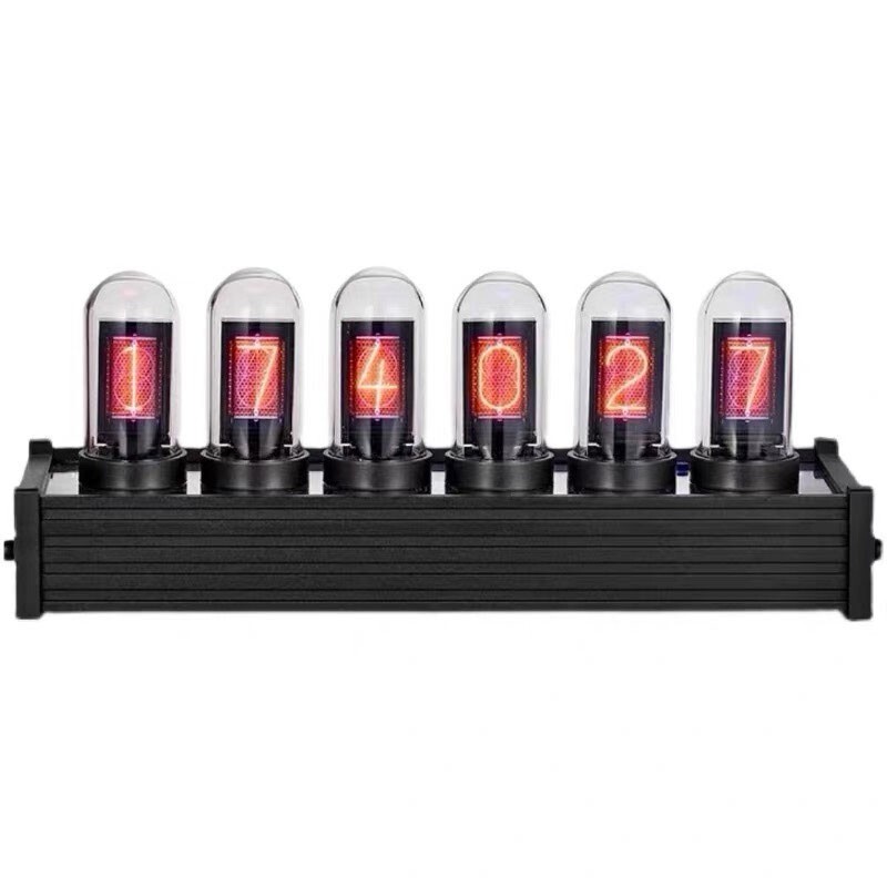 Cyberpunk RGB Retro Desktop Tube Electronic Clock WiFi Timing Bluetooth ...