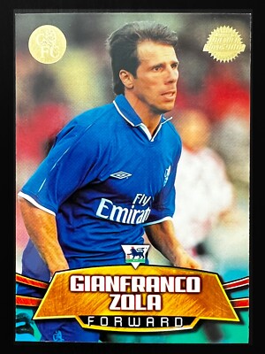 2001-02 Topps Premier Gold Chelsea Soccer Card — Gianfranco Zola #C6 | eBay