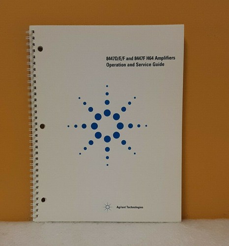 Agilent 08447-90066 8447D/E/F+8447F+H64 Amplifiers Operation and ...