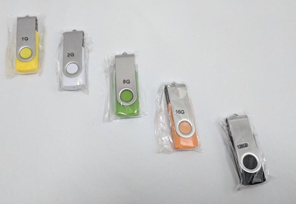 USB Flash Drive - Swivel - 2.0 - unbranded 512MB 1GB 2GB 8GB 16GB 32GB ...