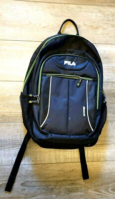 Fila Filatech Black School Bookbag Backpack, Pockets, Multiple ...
