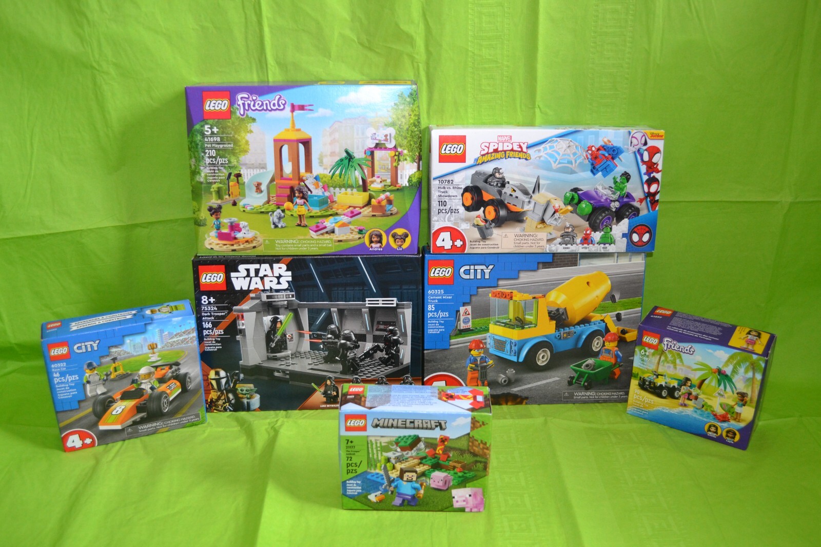 Lot Of 7 LEGO Sealed Boxes #75324 #41698 #60325 #10782 #21177 #60322 #41697