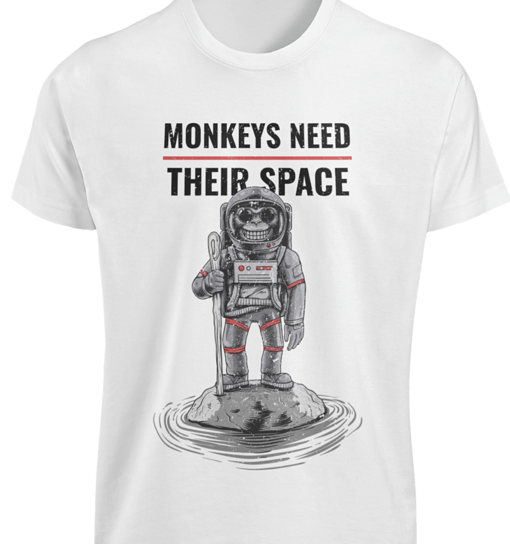 Monkeys Need Their Space T-SHIRT Tartaria Mud Flood Apollo 11 ...