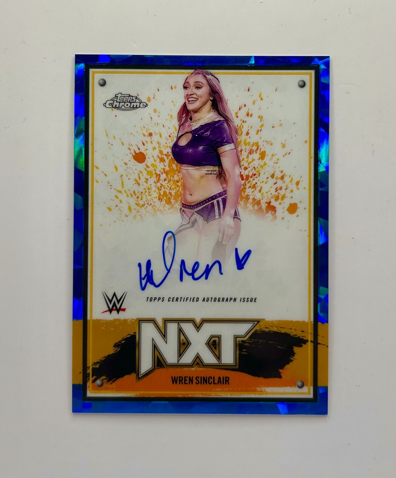Wren Sinclair 2025 Topps Chrome WWE Sapphire Edition #NXT-WSC NXT ...