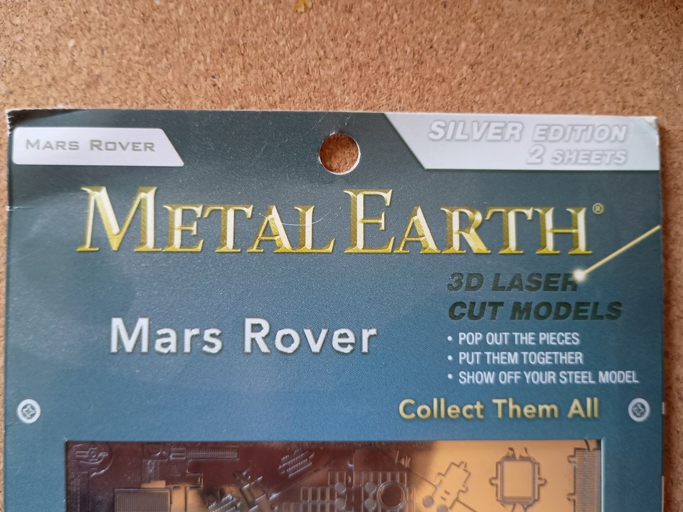 MARS ROVER: Metal Earth 3D Laser Cut Model. Factory Sealed, Never ...