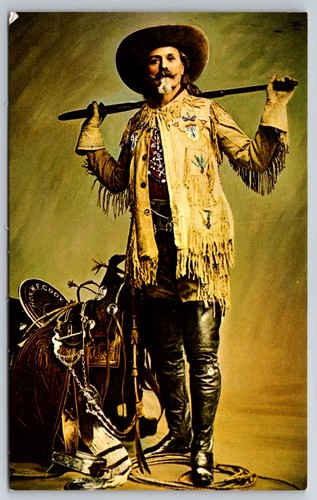 Postcard Buffalo Bill Cody Famous Frontier Scout Hunter Color USA Unposted | eBay