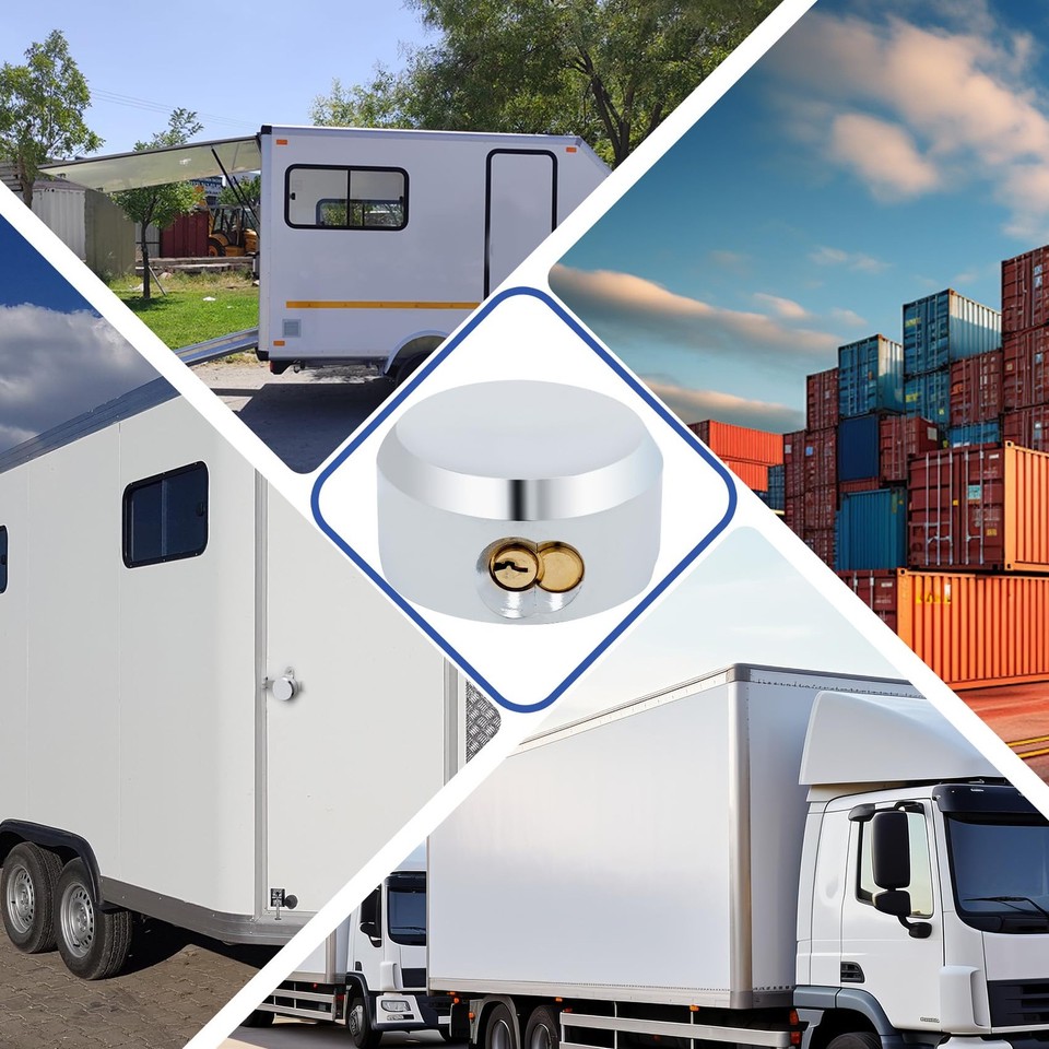 6271 Puck Locks Hidden Shackle Padlocks Keyed (2 Pack) Heavy Duty Puck ...