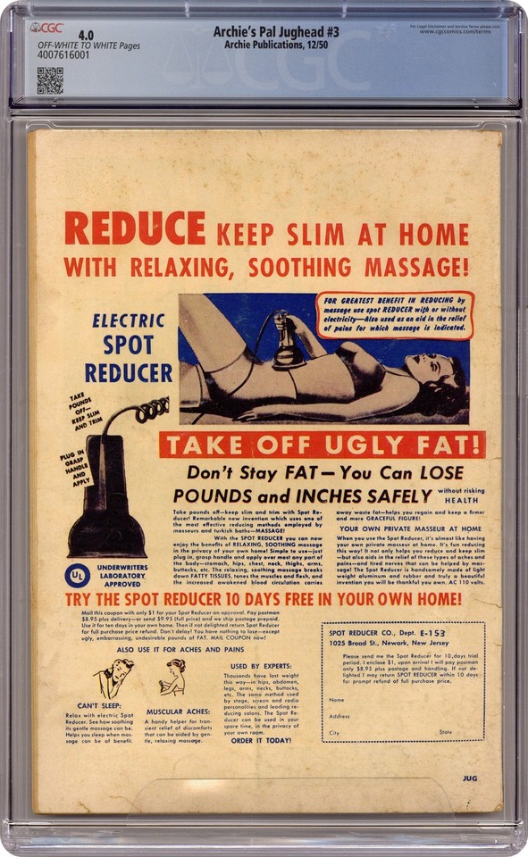 Jughead #3 CGC 4.0 1950 4007616001 | eBay