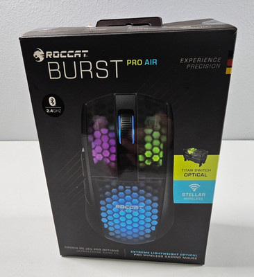 ROCCAT Burst Pro Air Wireless Gaming Mouse RGB Optical – Excellent ...